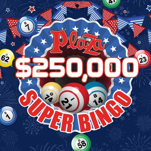 America's 250th Anniversary Super Bingo Tournament | Plaza Hotel Casino